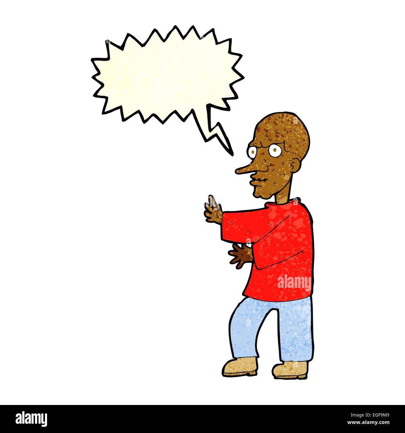 Cartoon mean looking man hi-res stock photography and images - Alamy