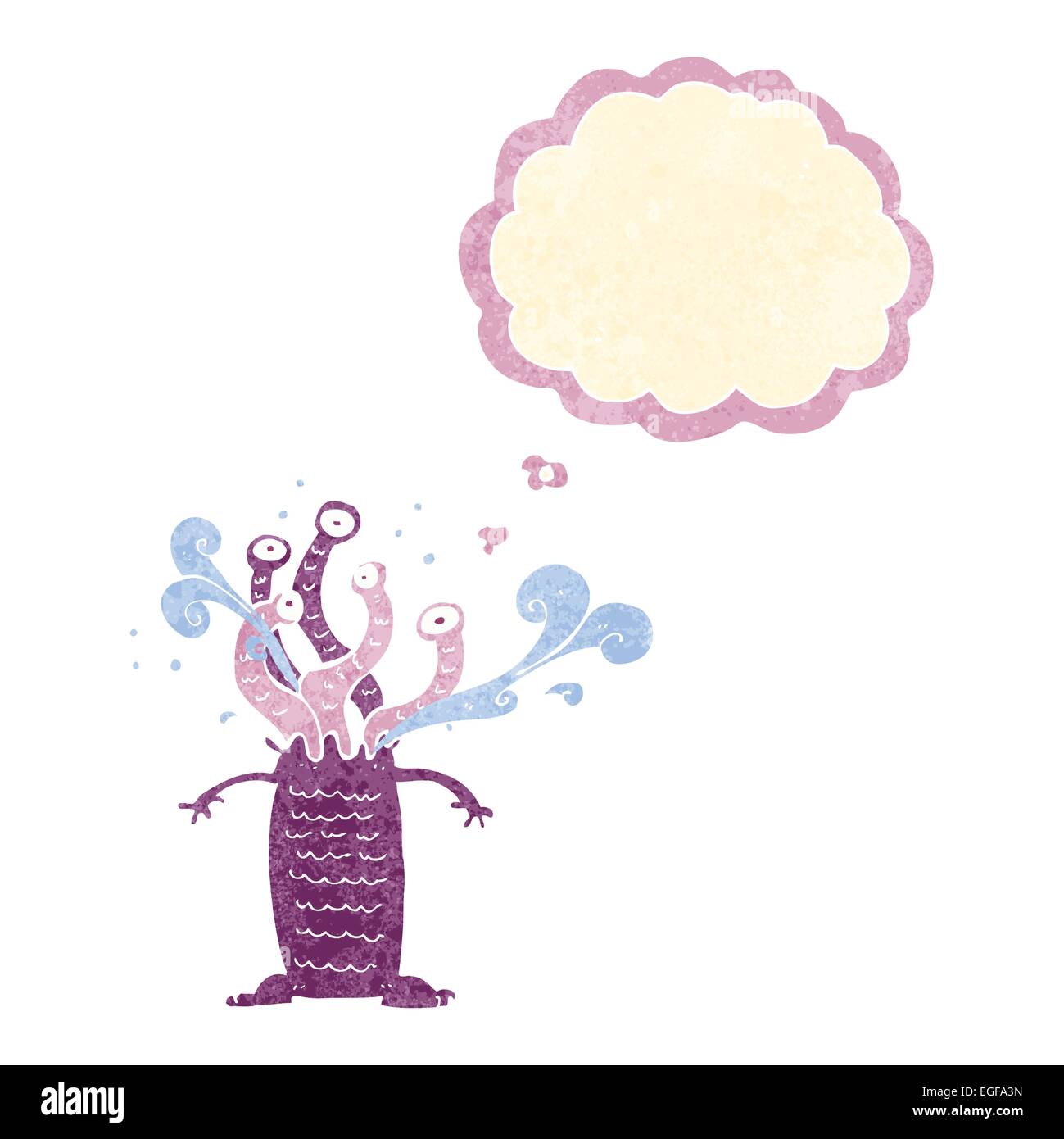 Cartoon monster thought bubble Stock Vector Images - Alamy