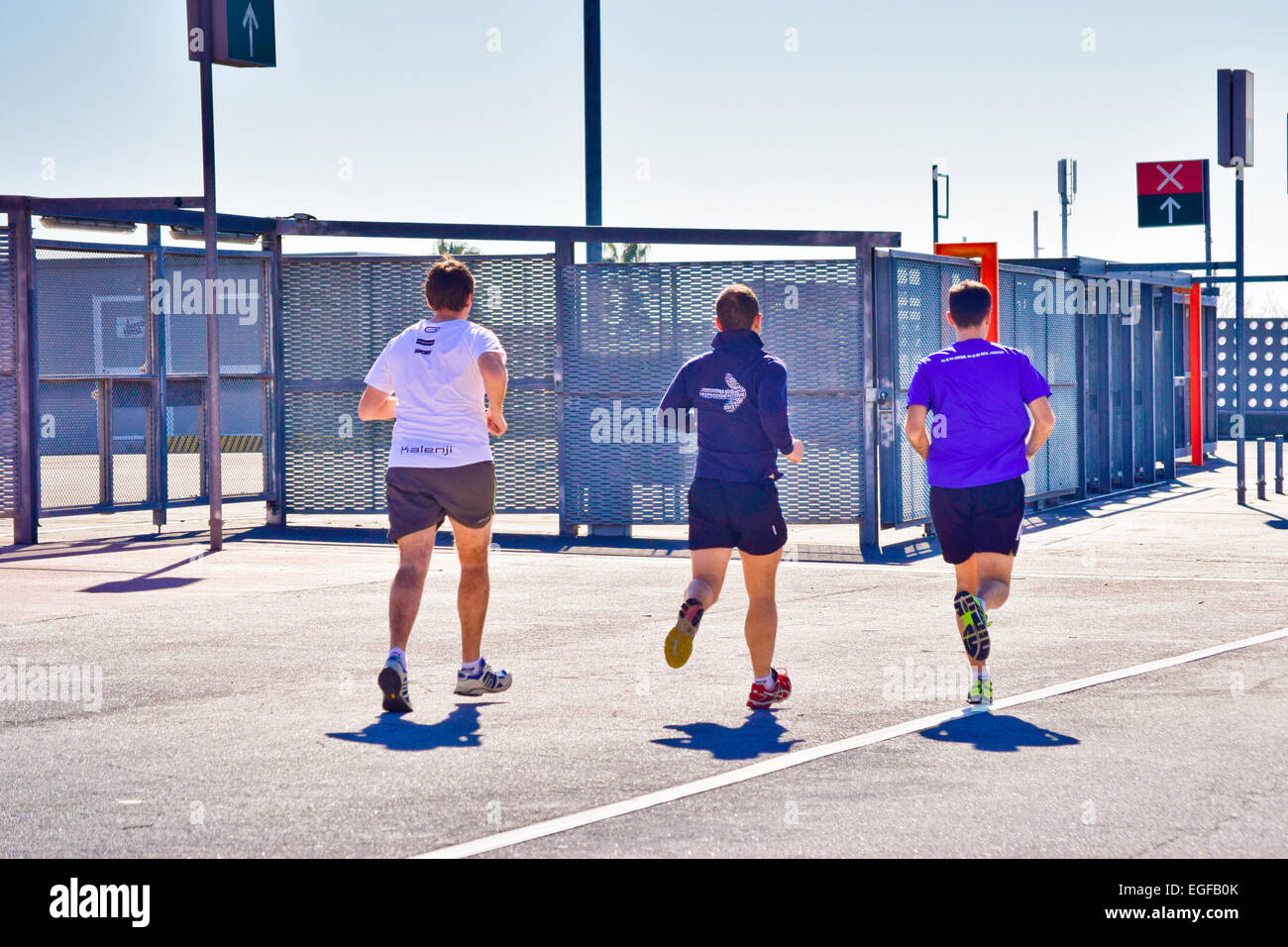 Three runners hi-res stock photography and images - Alamy