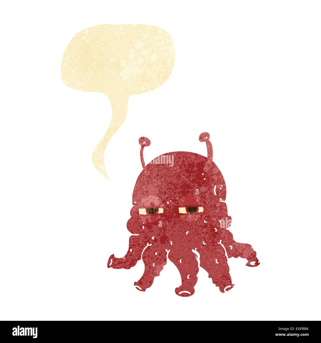 Cartoon alien face bubble hi-res stock photography and images - Alamy