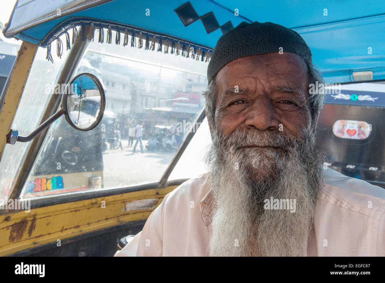 Junagadh Rickshaw Driver Stock Photo - Alamy