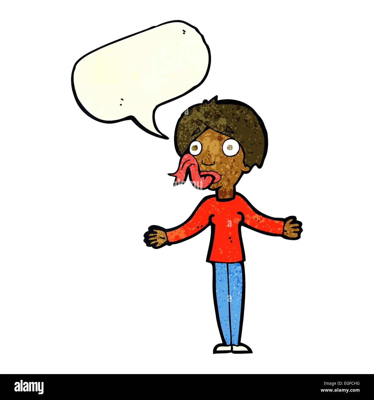 cartoon woman telling lies with speech bubble Stock Vector Image & Art ...