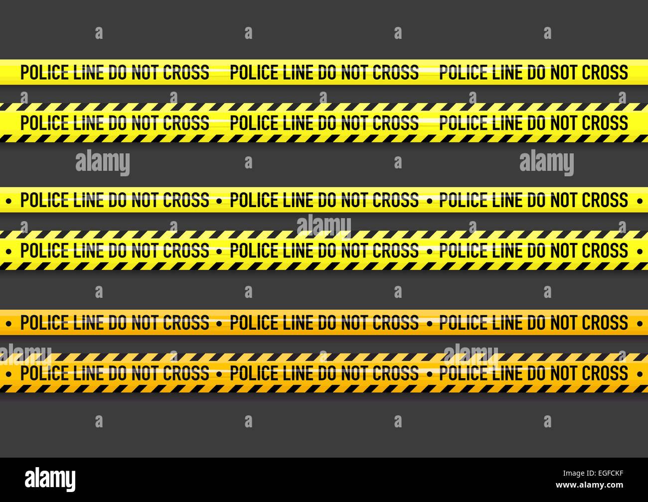 Vector Police line do not cross tape design Stock Photo - Alamy