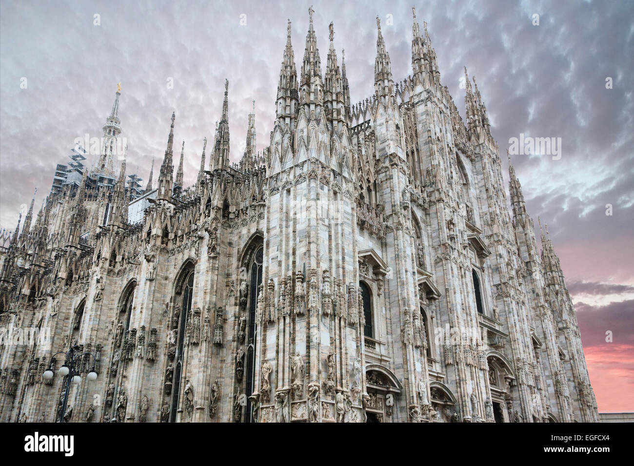 The famous gothic Cathedral in Milan, Italy Stock Photo - Alamy