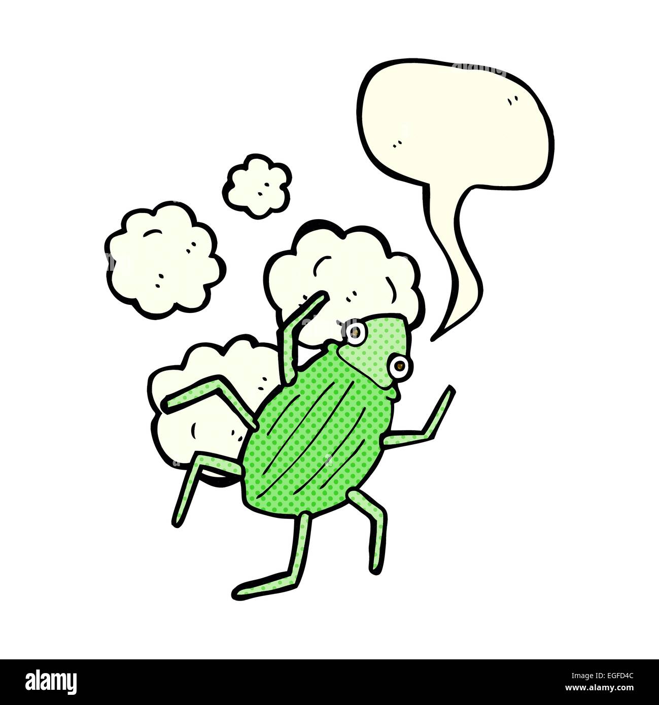 cartoon bug with speech bubble Stock Vector Image & Art - Alamy