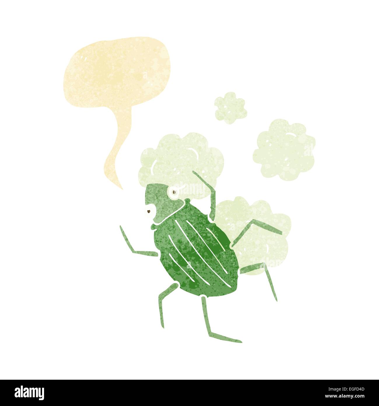 cartoon bug with speech bubble Stock Vector Image & Art - Alamy