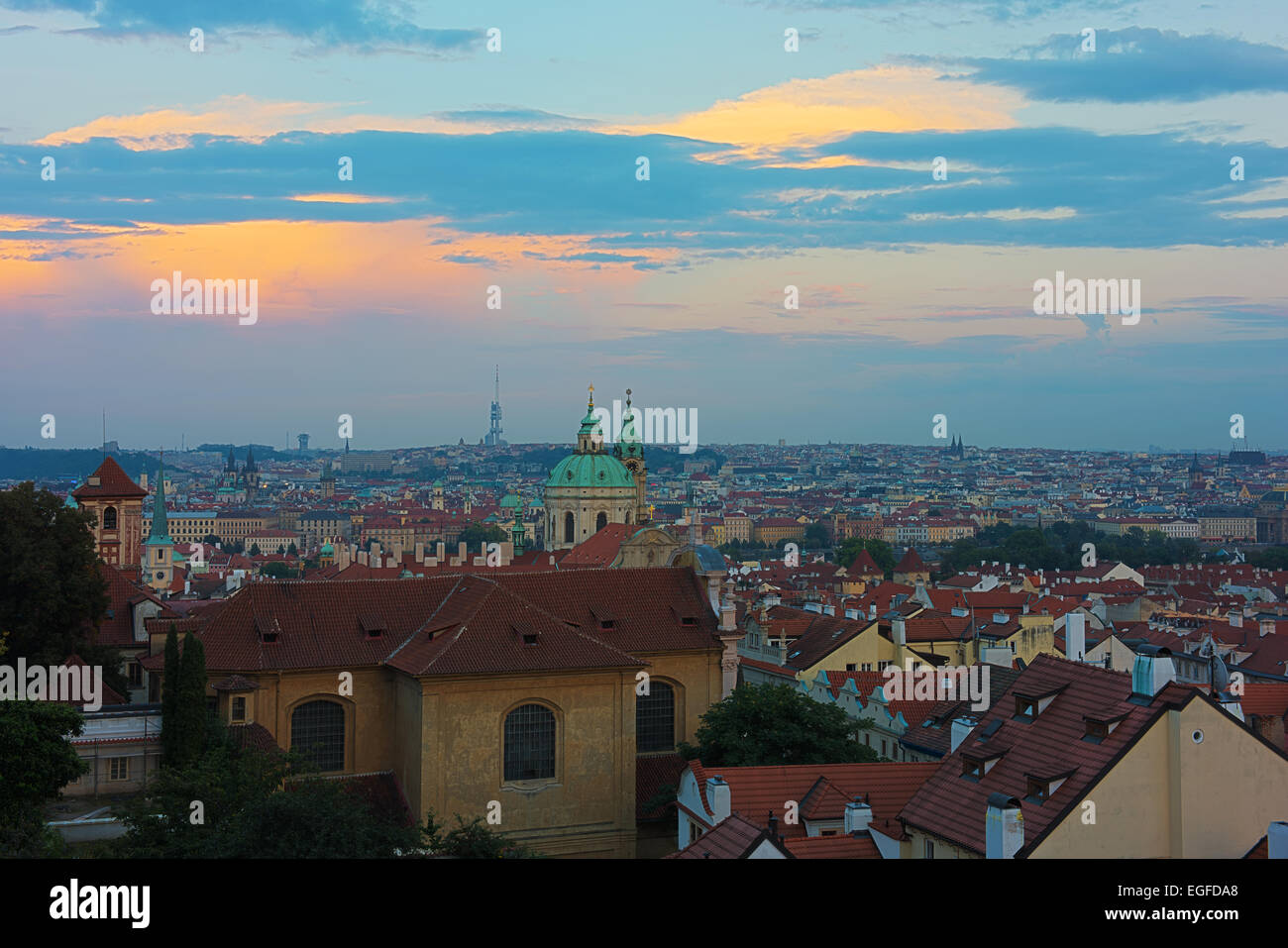 Prague historic skyline hi-res stock photography and images - Alamy