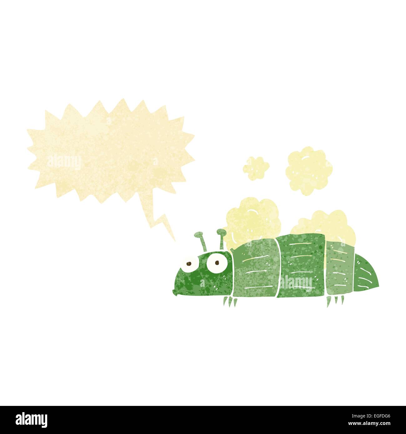 cartoon bug with speech bubble Stock Vector Image & Art - Alamy