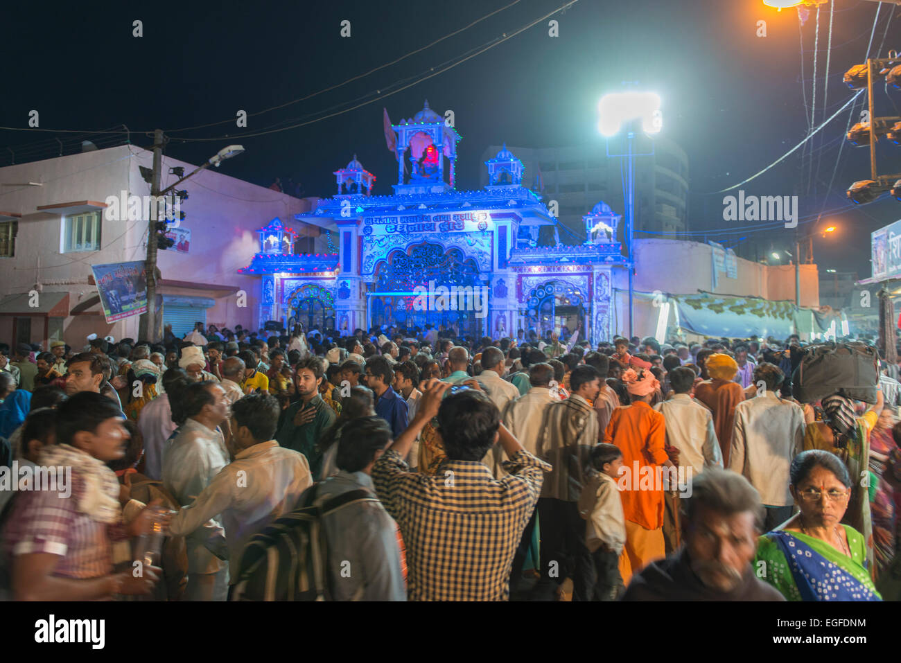 Pilgrims Gathering At Bhavnath Mahadev Temple, Shivratri, Bhavnat Mela ...