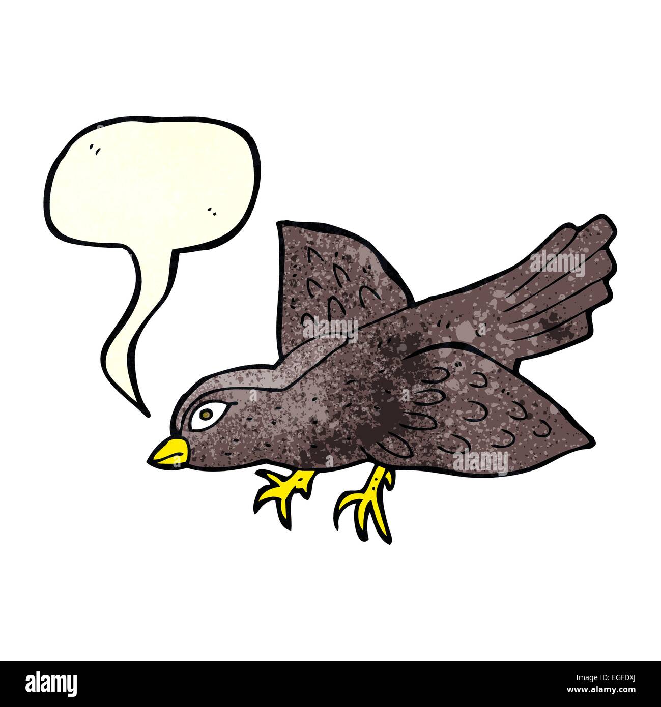cartoon bird with speech bubble Stock Vector Image & Art - Alamy