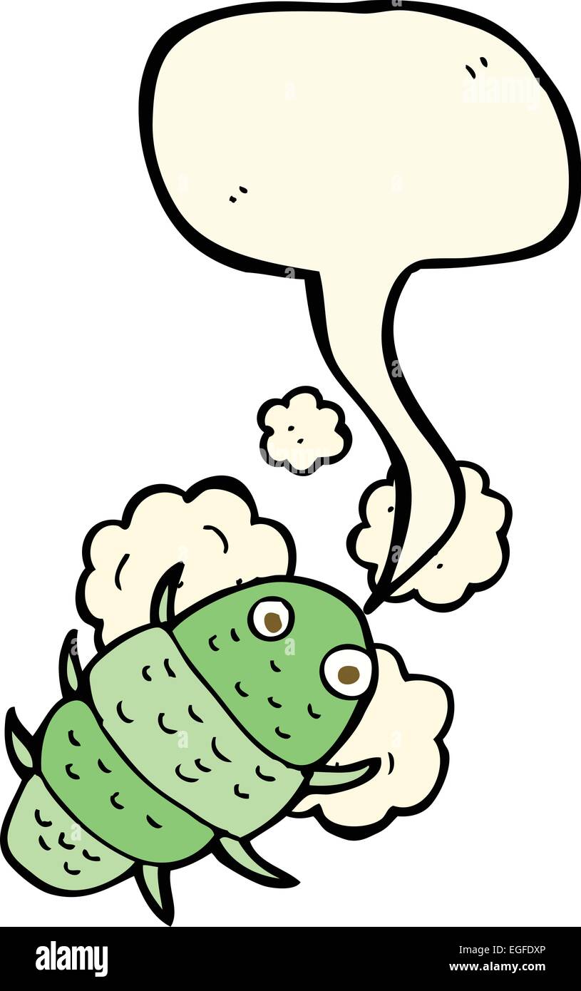 cartoon bug with speech bubble Stock Vector Image & Art - Alamy