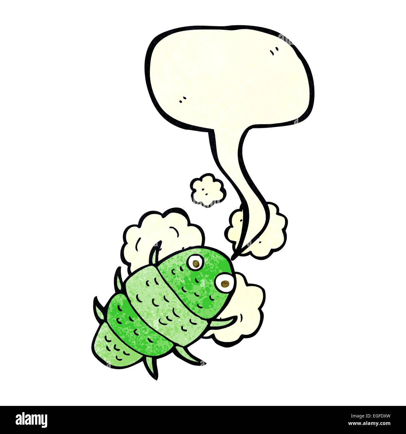 cartoon bug with speech bubble Stock Vector Image & Art - Alamy