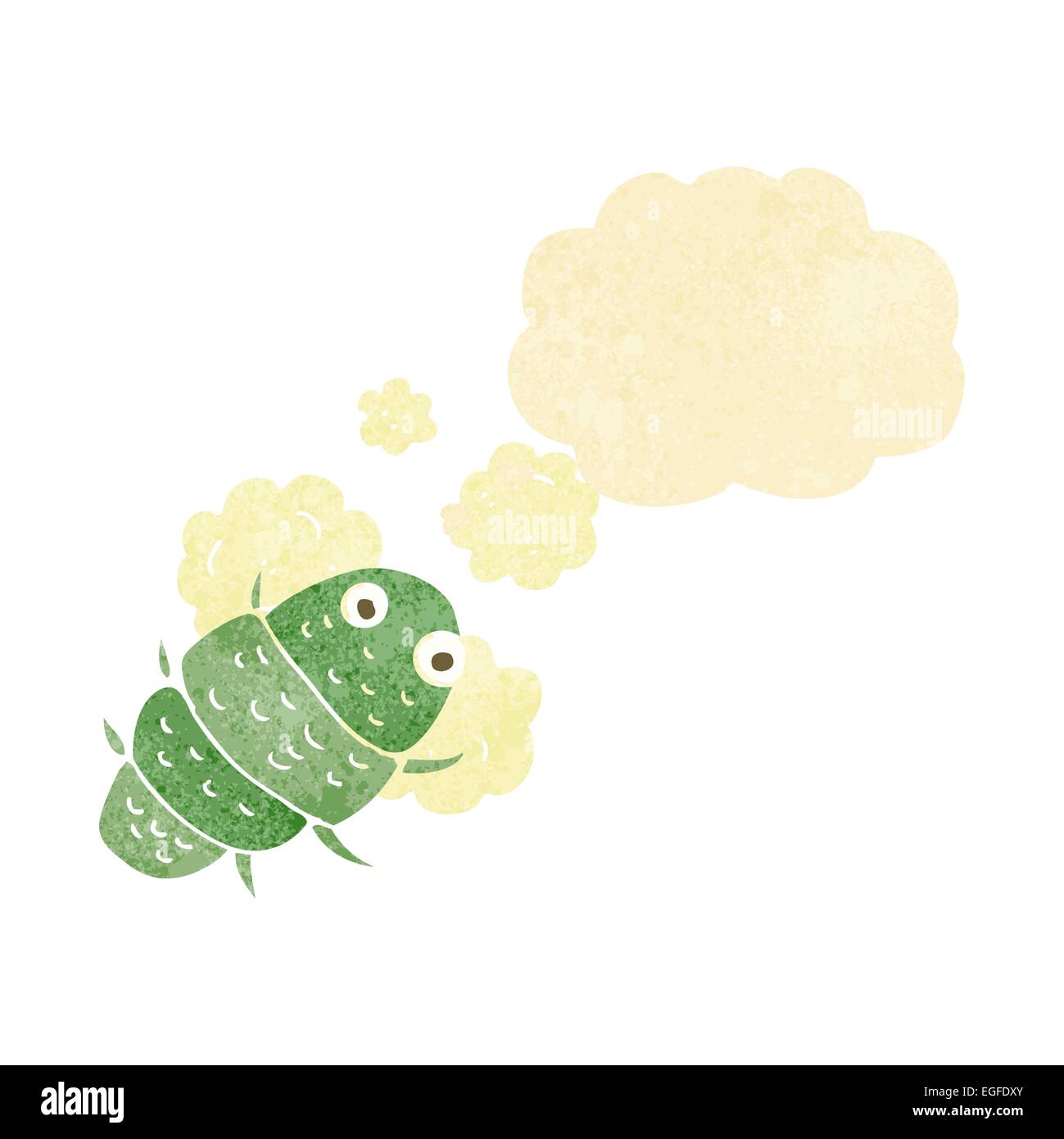 cartoon bug with thought bubble Stock Vector Image & Art - Alamy