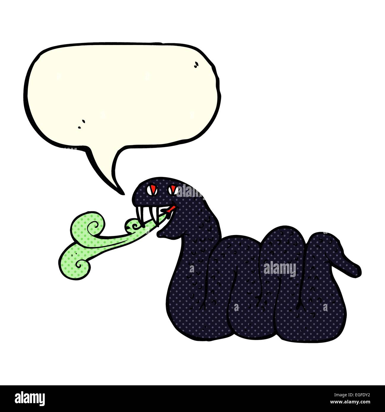 cartoon snake with speech bubble Stock Vector Image & Art - Alamy