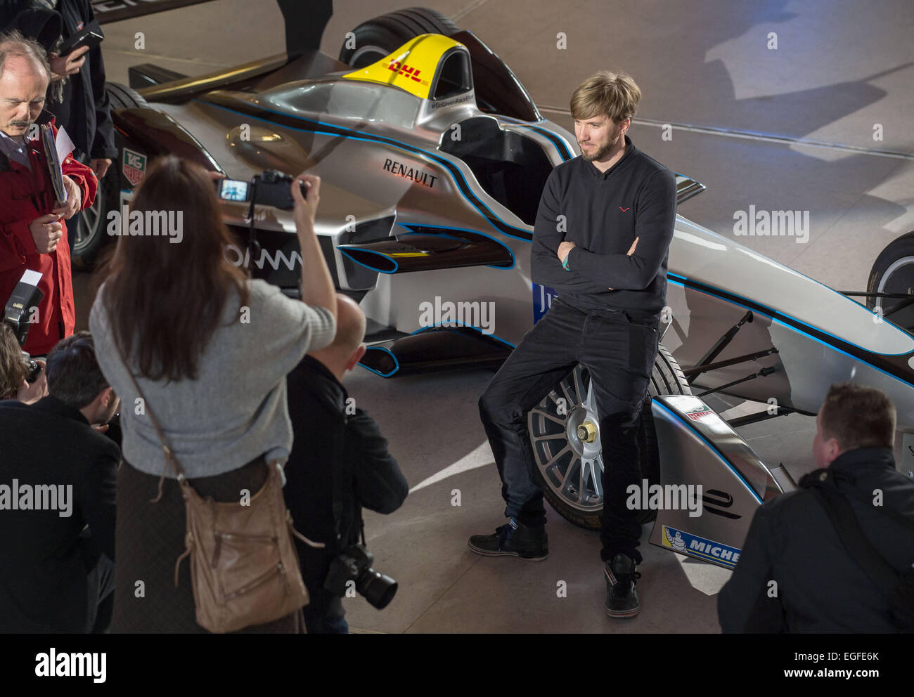 Berlin, Germany. 24th Feb, 2015. German racecar driver Nick Heidfeld ...