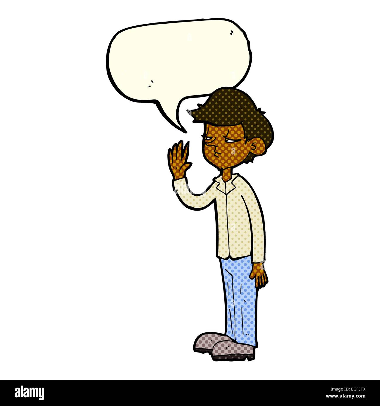 cartoon arrogant boy with speech bubble Stock Vector Image & Art - Alamy