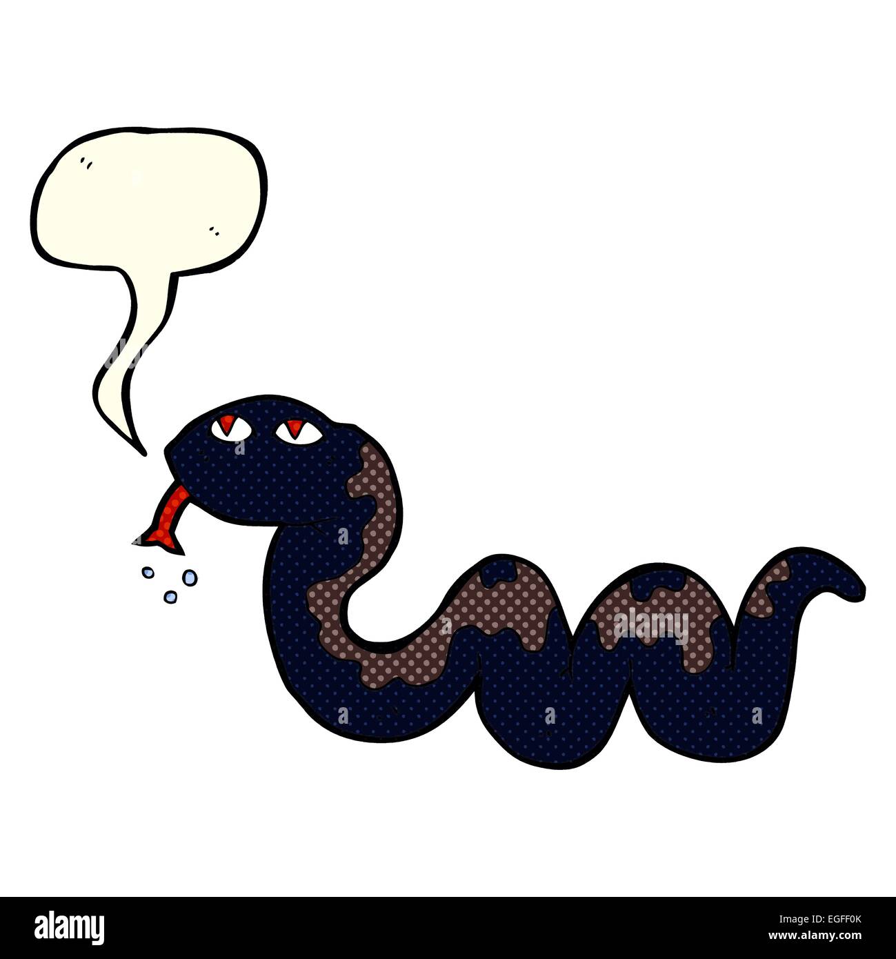cartoon snake with speech bubble Stock Vector Image & Art - Alamy