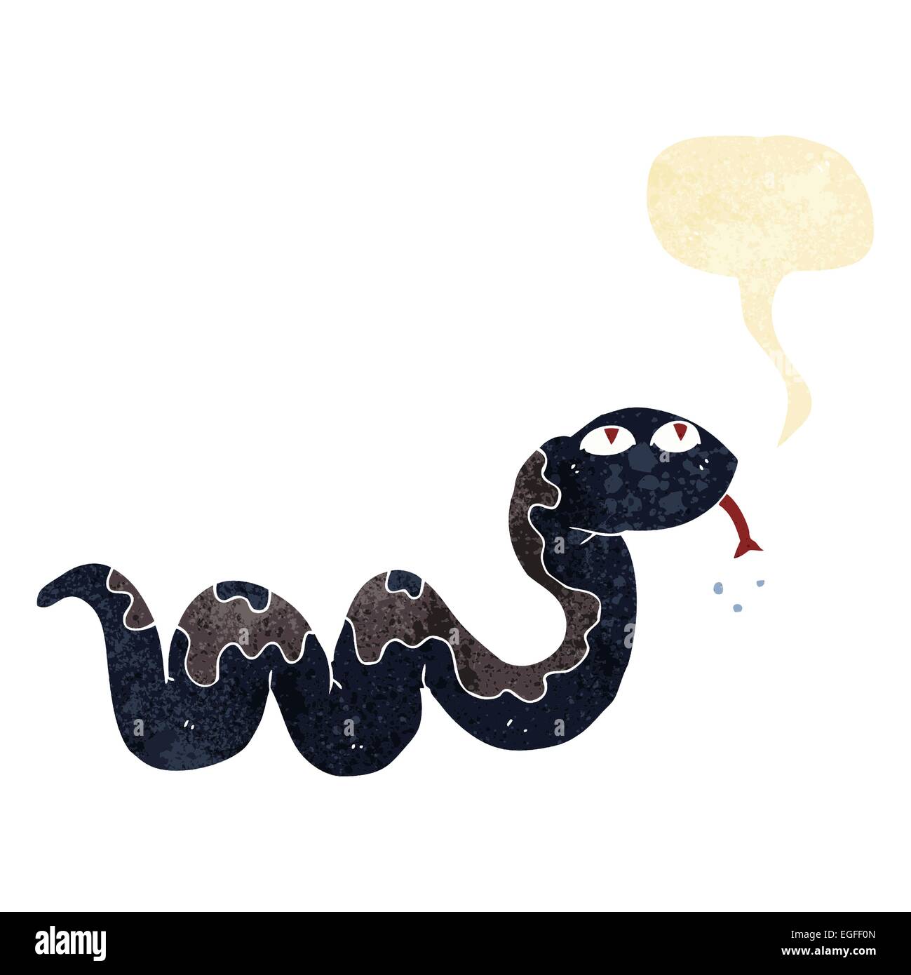 cartoon snake with speech bubble Stock Vector Image & Art - Alamy