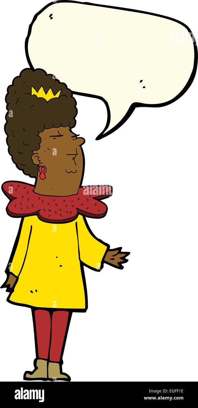 Cartoon queen speech bubble hi-res stock photography and images - Alamy