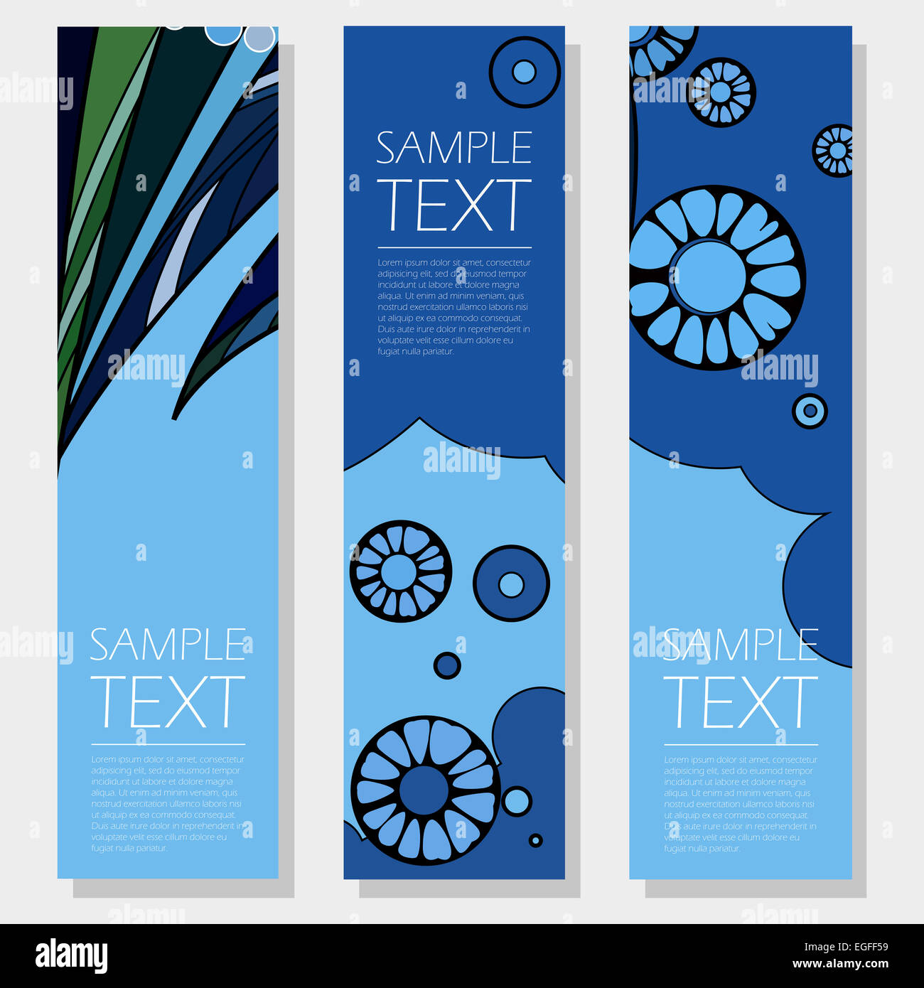 set of flyers Stock Photo - Alamy