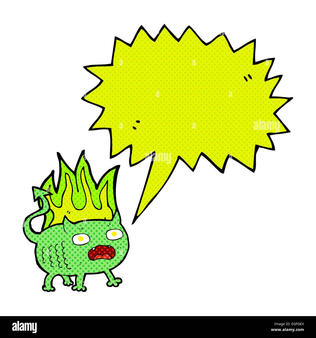 Cartoon little imp bubble Cut Out Stock Images & Pictures - Alamy