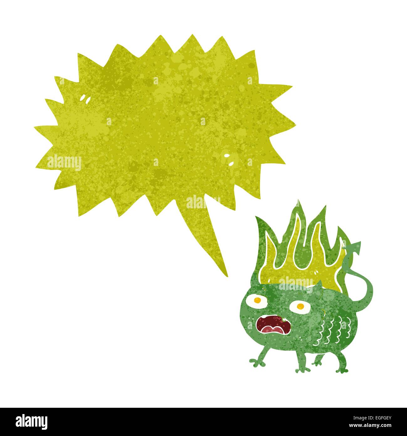 Cartoon little imp bubble Cut Out Stock Images & Pictures - Alamy