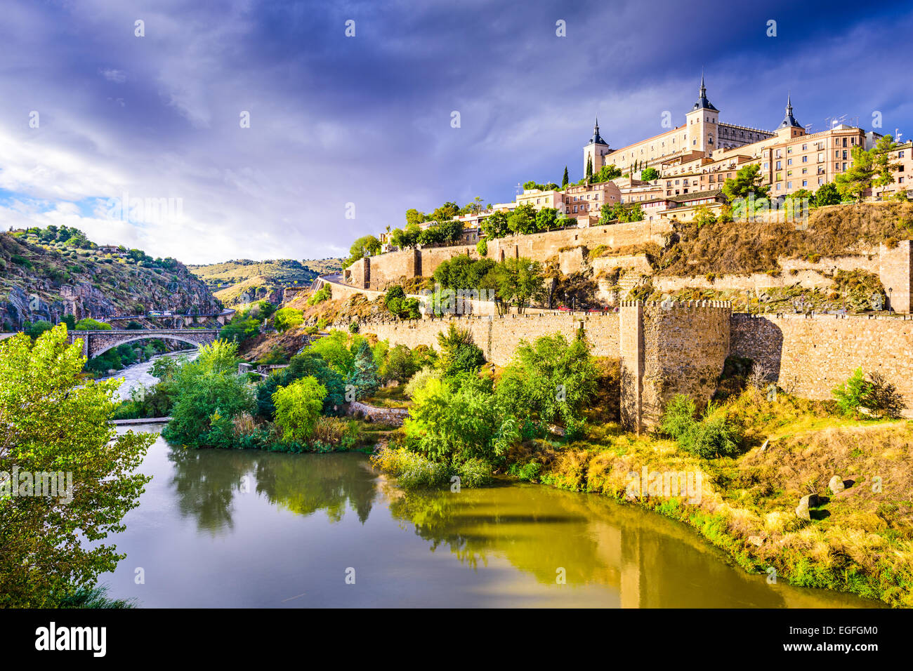 Toledo, Spain old town skyline Stock Photo - Alamy