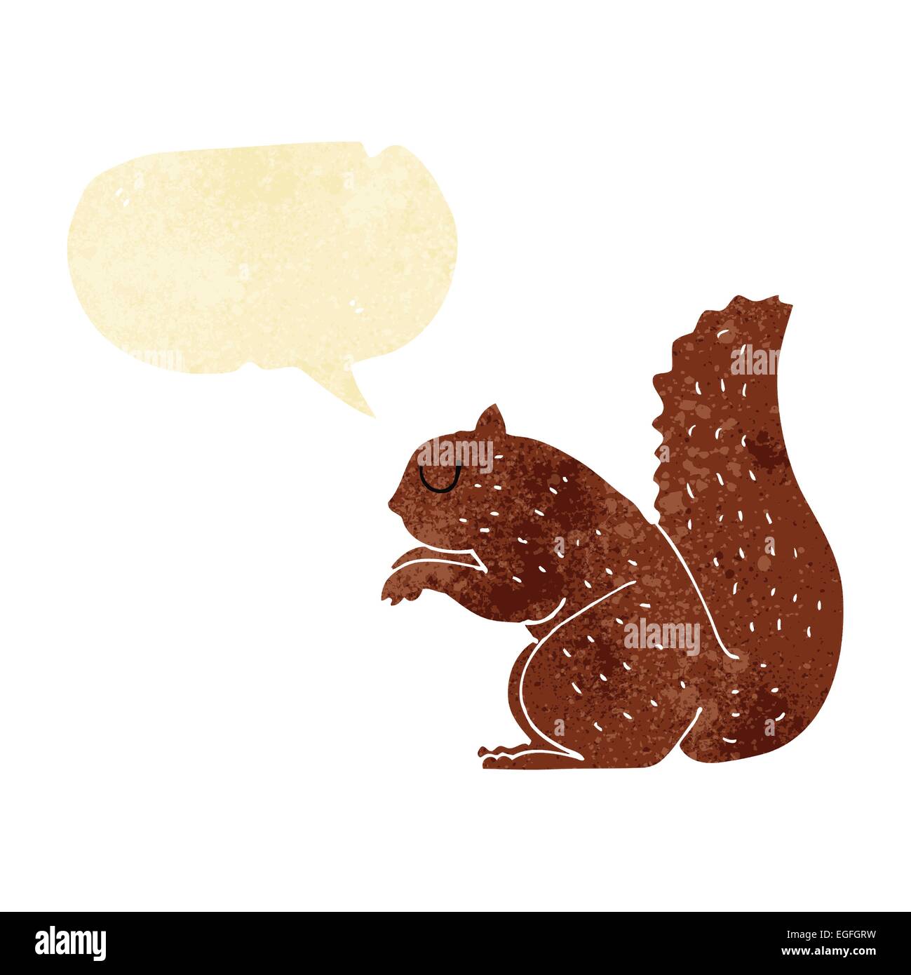 cartoon squirrel with speech bubble Stock Vector Image & Art - Alamy