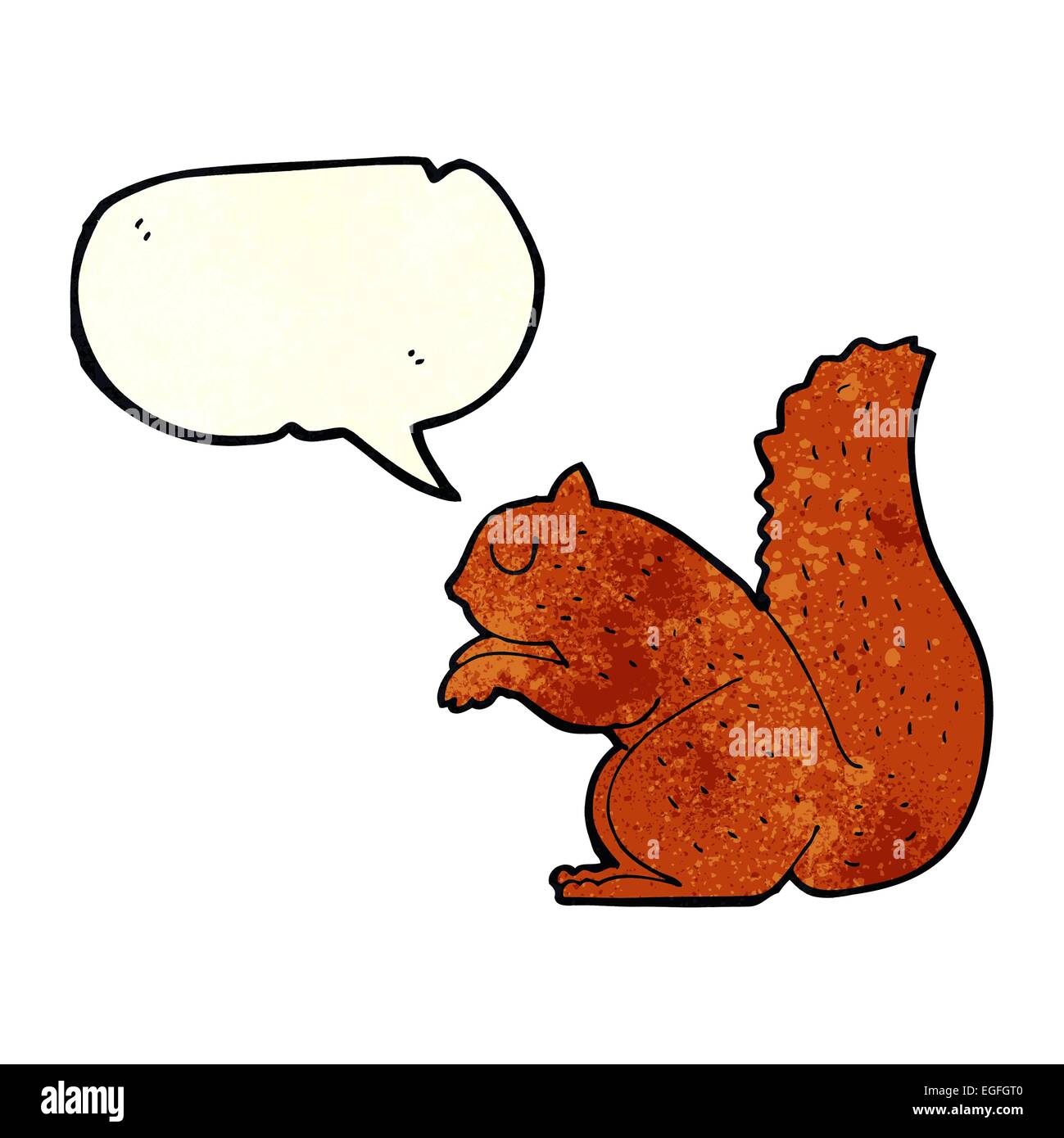 cartoon squirrel with speech bubble Stock Vector Image & Art - Alamy