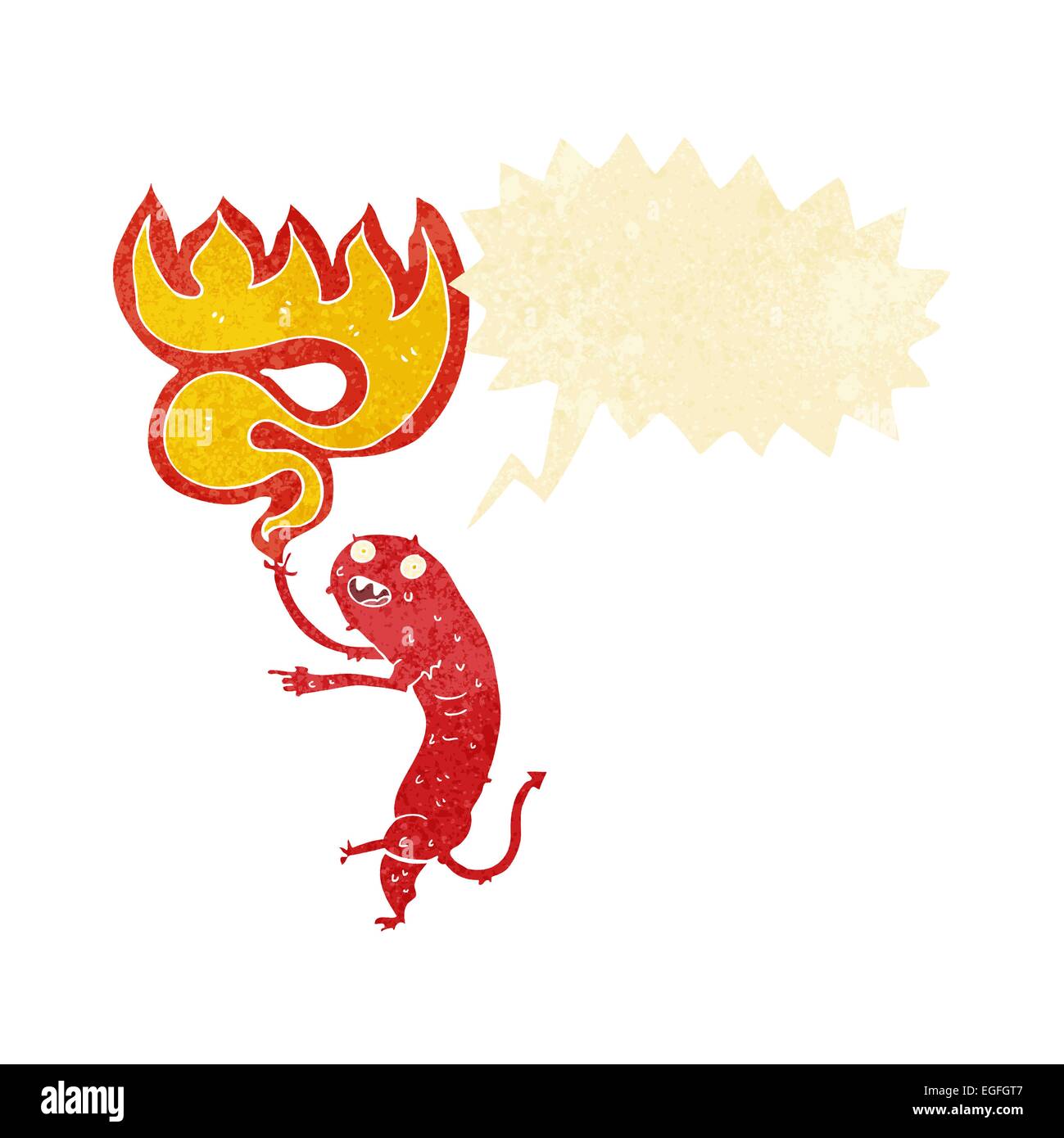 Cartoon little monster speech hi-res stock photography and images - Alamy