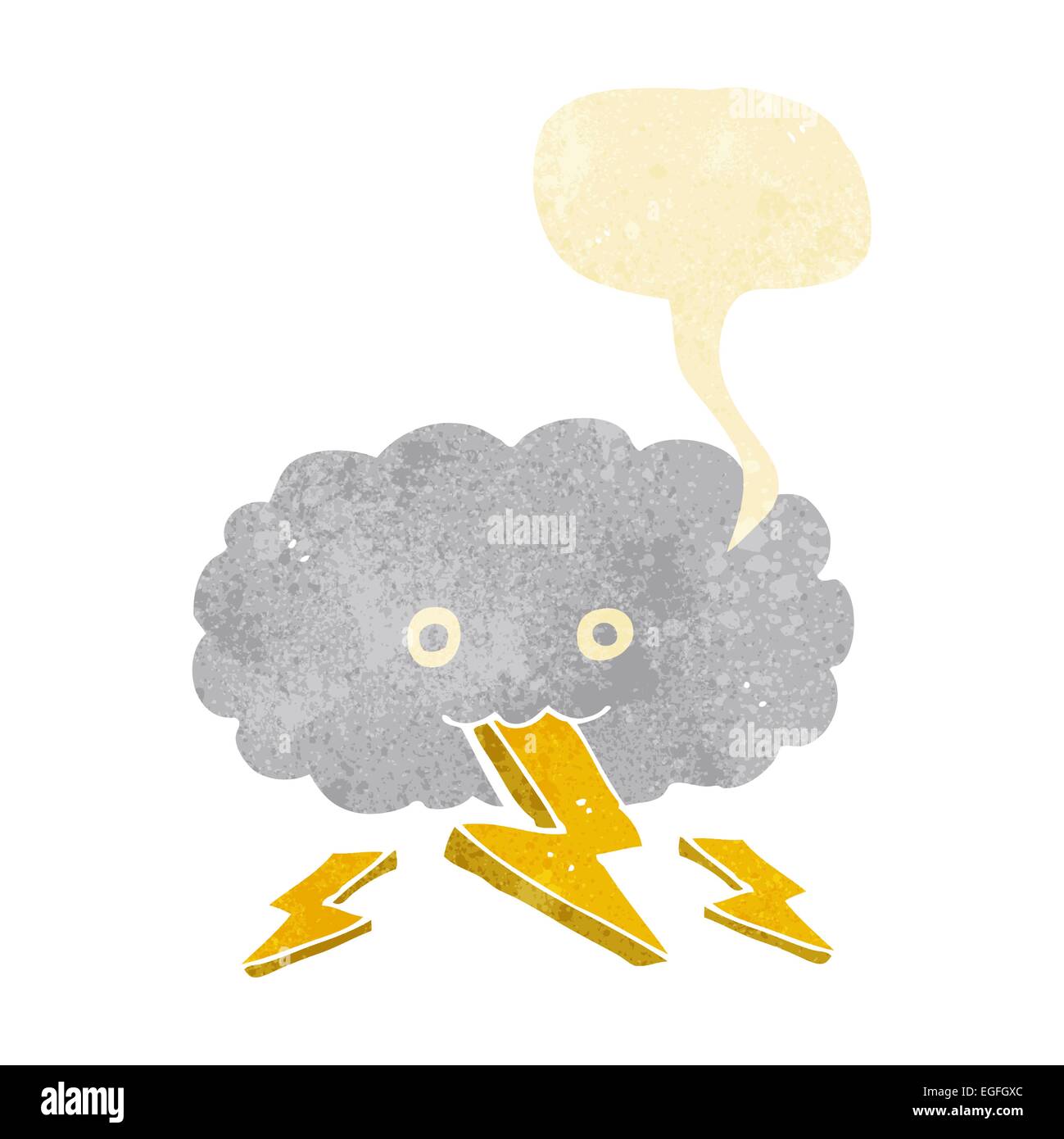 Thundercloud cartoon character hi-res stock photography and images - Alamy