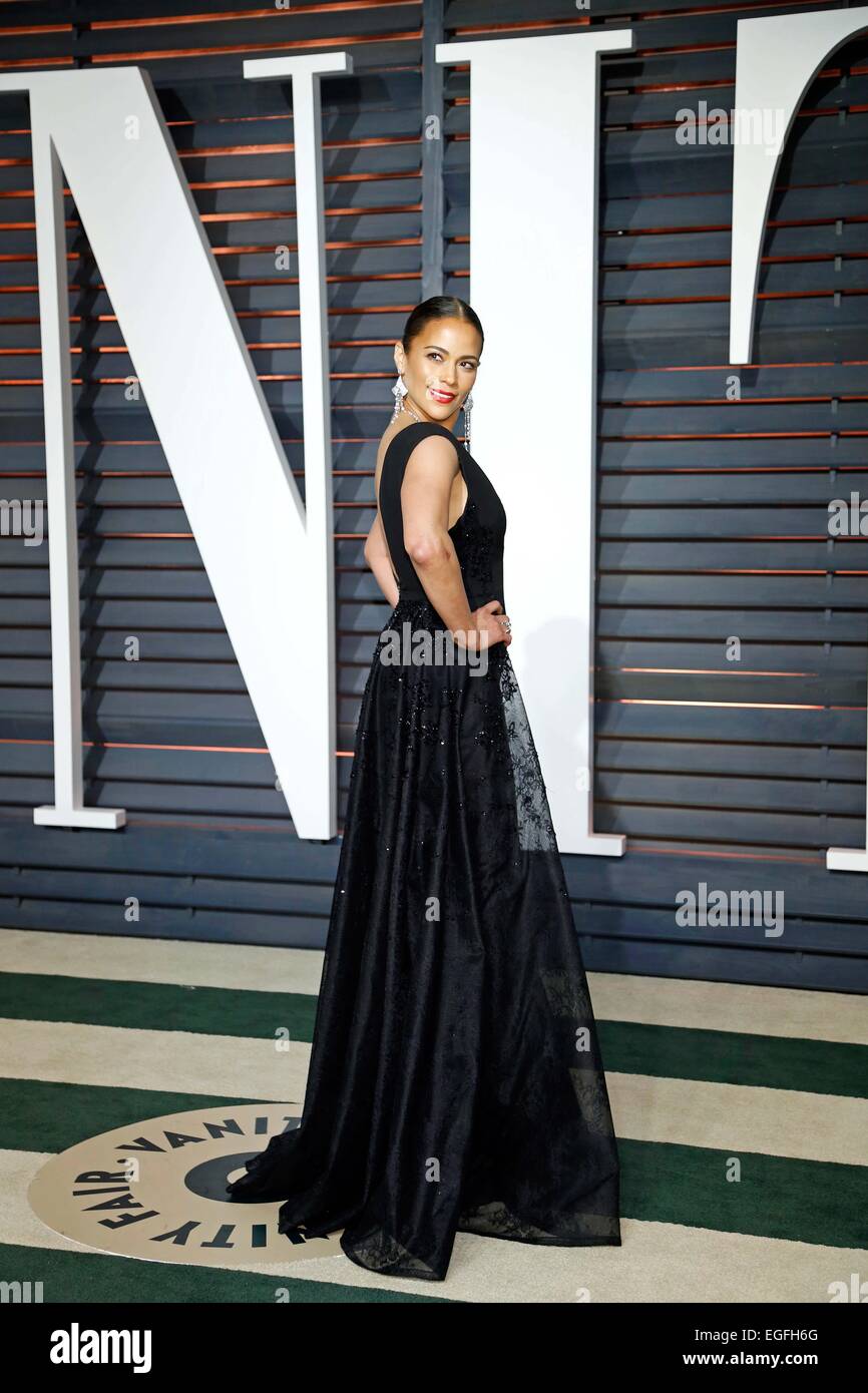 Beverly Hills, CA, USA. 23rd Feb, 2015. Paula Patton.Vanity Fair Oscar ...