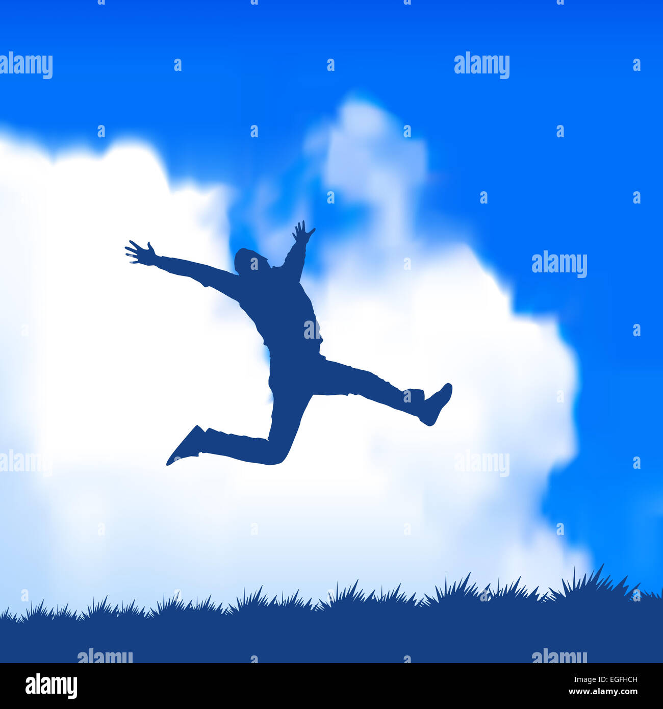 Male model jumping high hi-res stock photography and images - Alamy