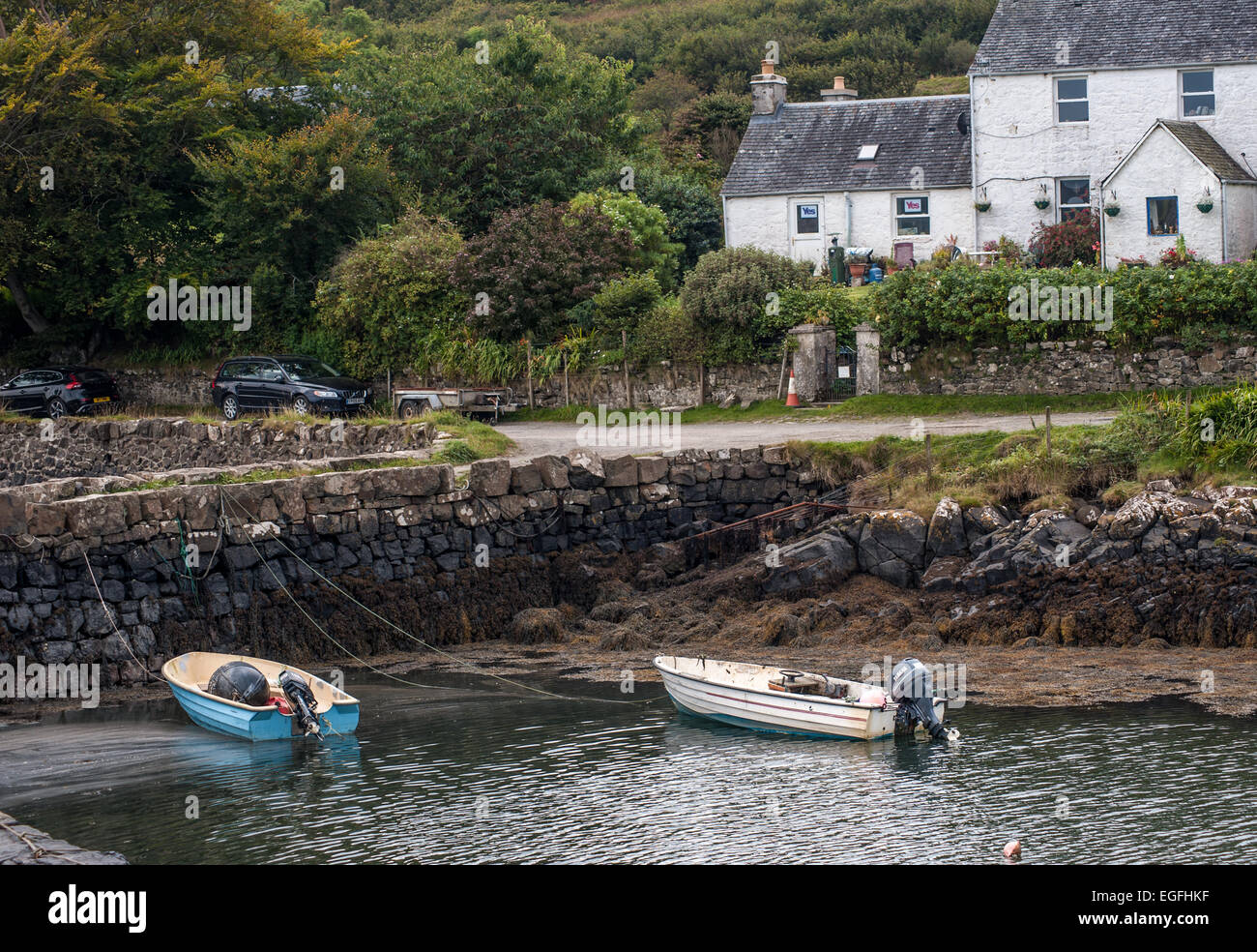 Croig Harbour Isle of Mull Scotland Stock Photo - Alamy