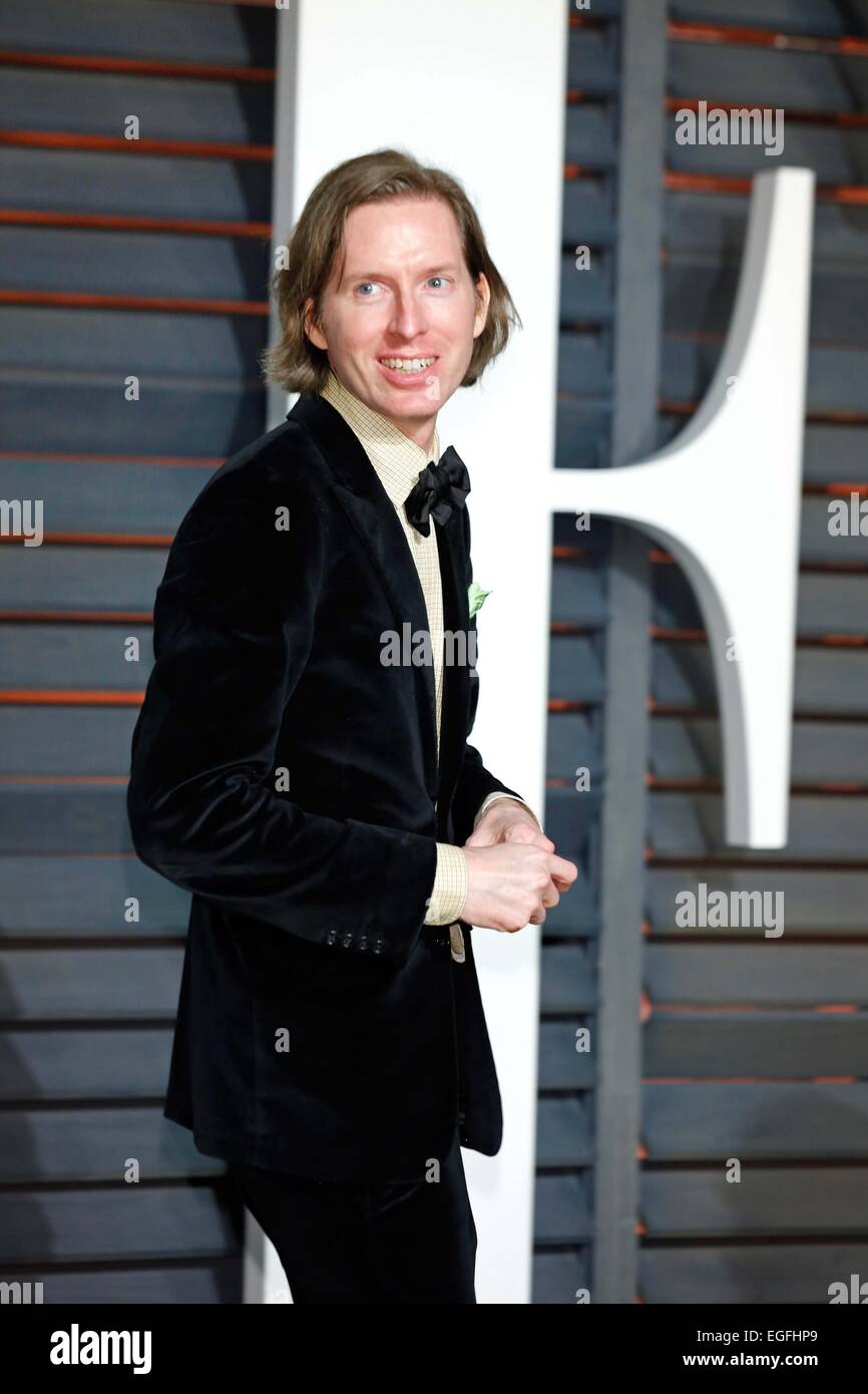 Beverly Hills, CA, USA. 23rd Feb, 2015. Wes Anderson.Vanity Fair Oscar ...