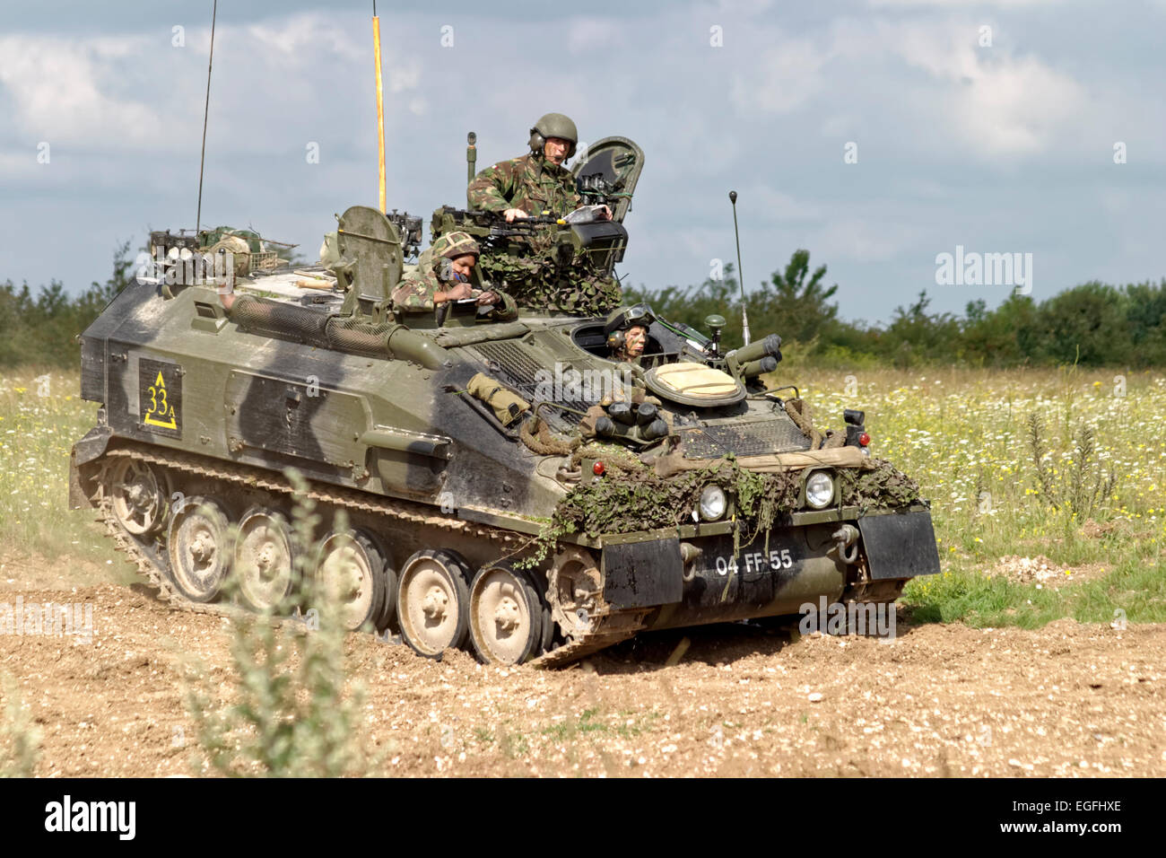 British Army Alvis FV103 Spartan Armoured Personnel Carrier on ...
