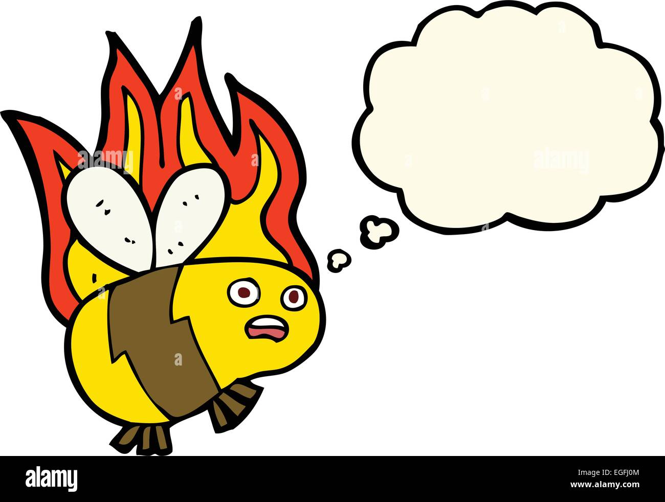 cartoon bee with thought bubble Stock Vector Image & Art - Alamy