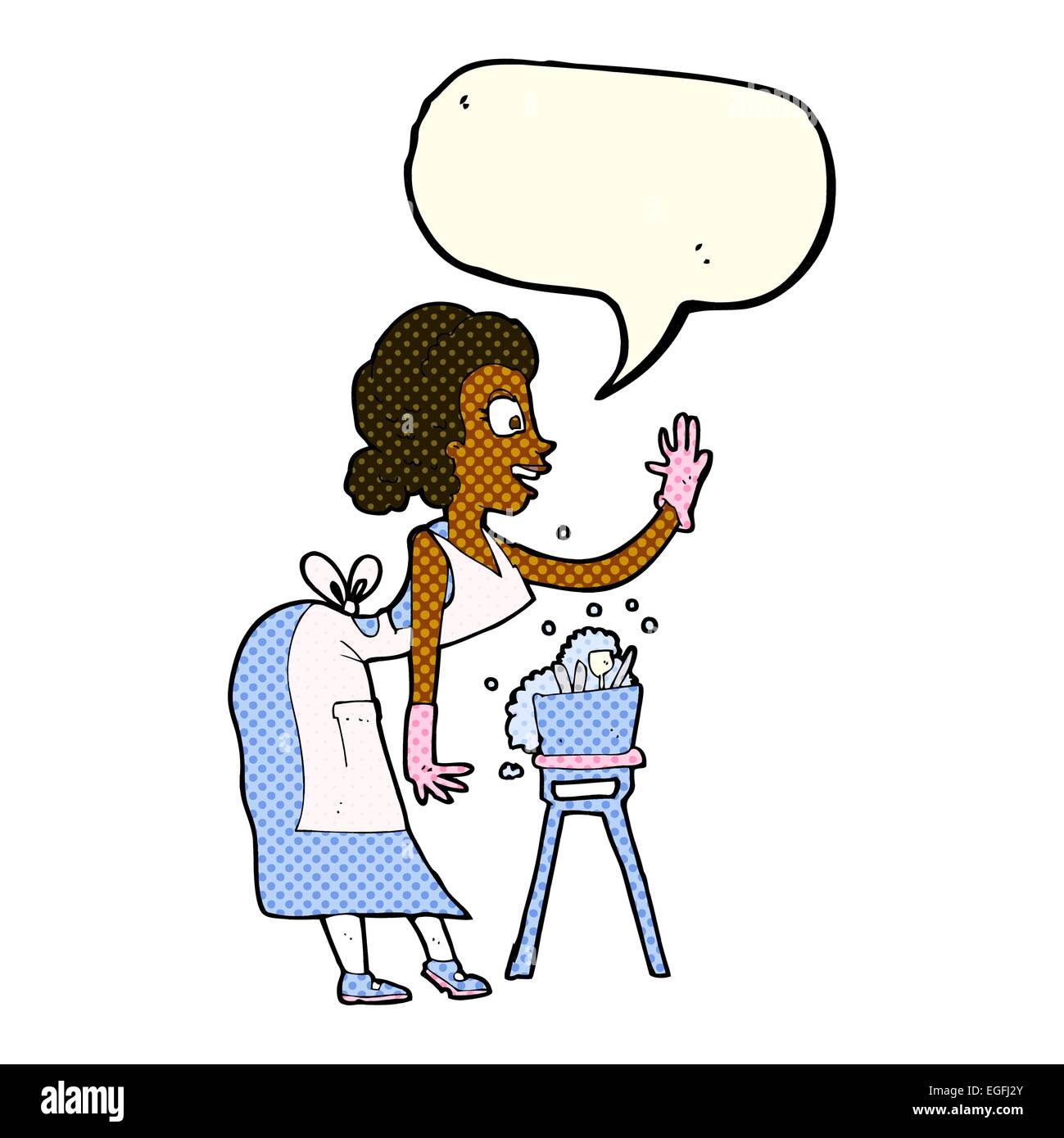 Funny washing up Stock Vector Images - Alamy