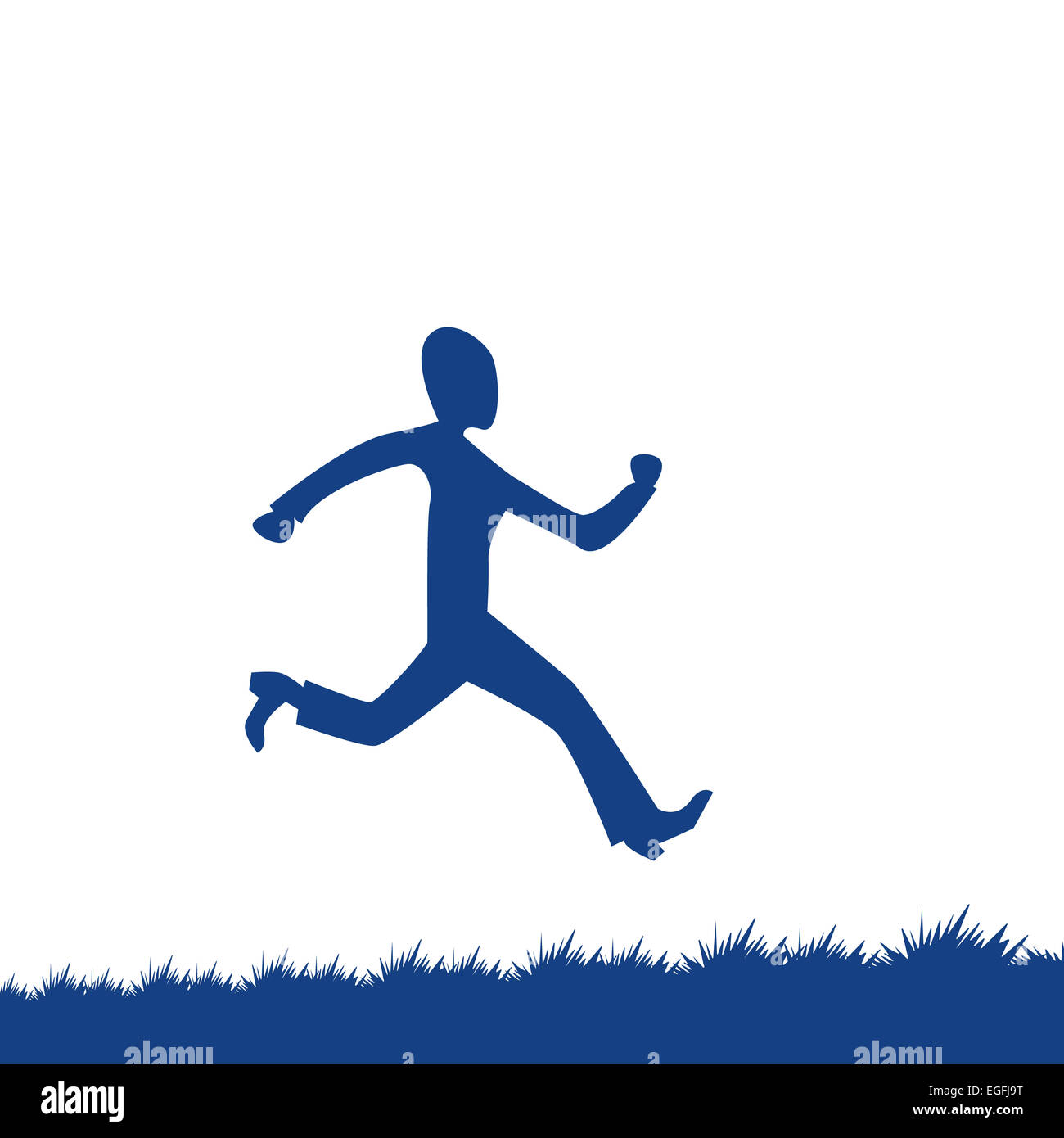 Cartoon man running hi-res stock photography and images - Alamy