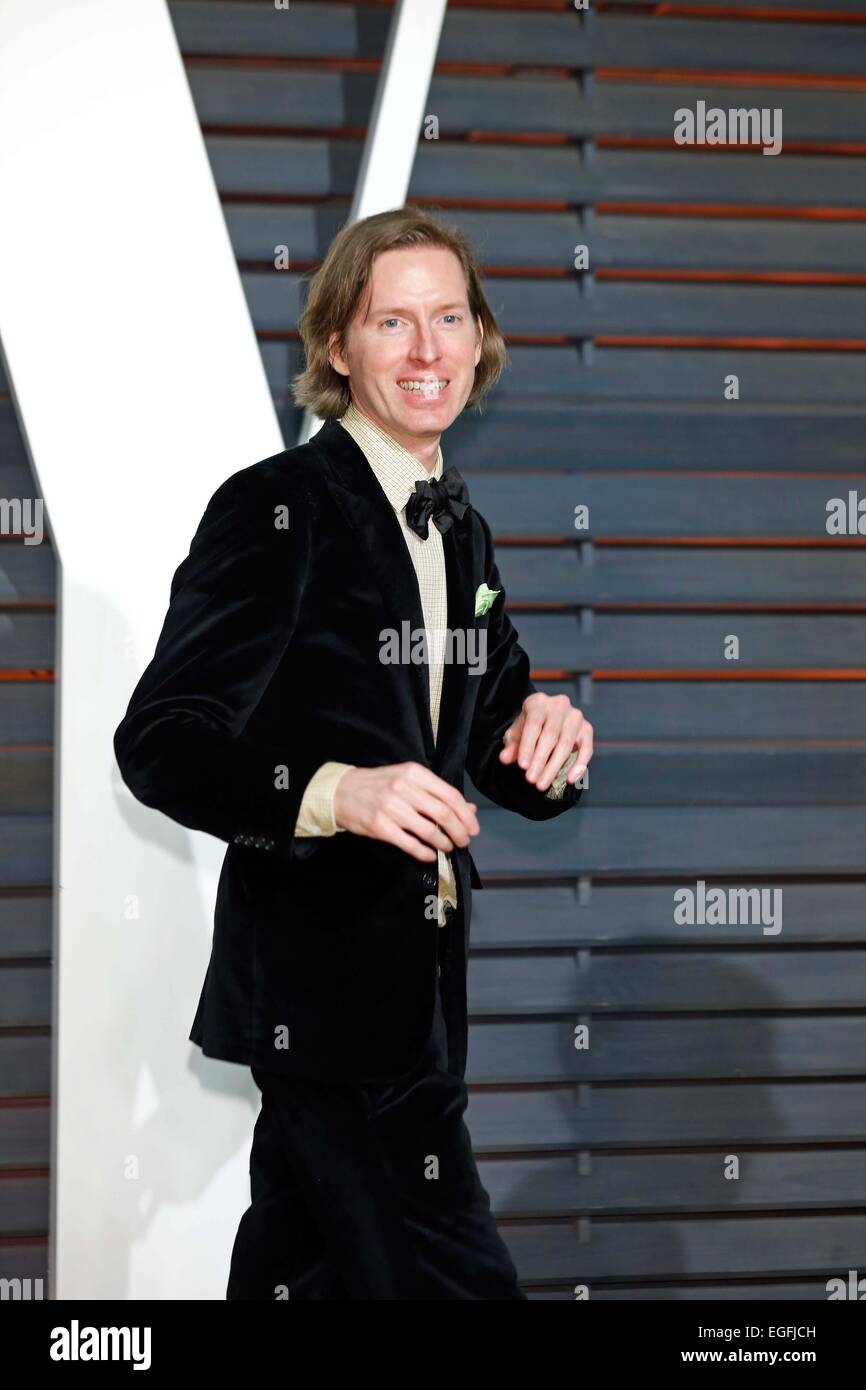 Beverly Hills, CA, USA. 23rd Feb, 2015. Wes Anderson.Vanity Fair Oscar ...