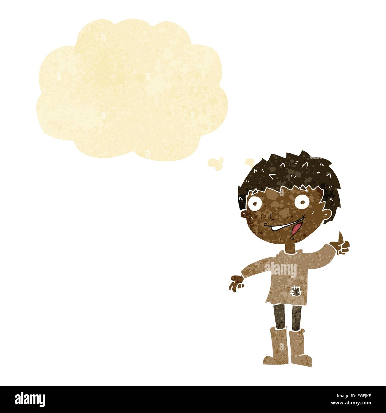 Cartoon excited boy bubble hi-res stock photography and images - Alamy