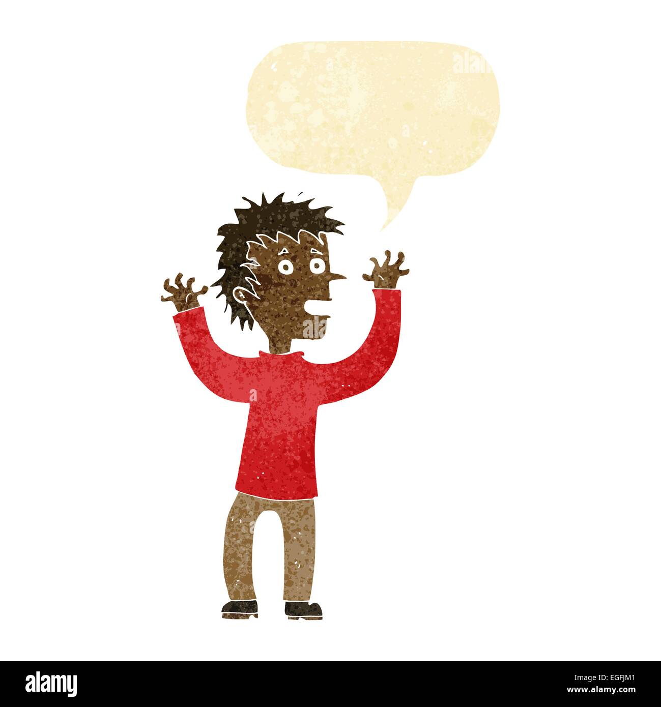 Cartoon excited boy bubble hi-res stock photography and images - Alamy