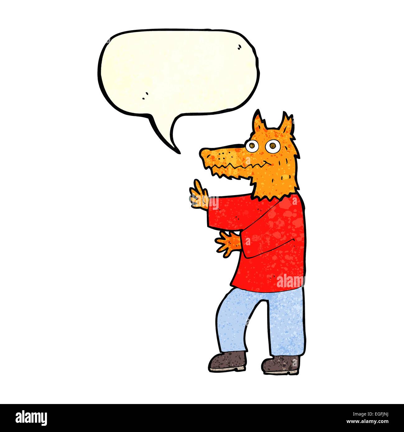 Cartoon funny fox speech hi-res stock photography and images - Alamy