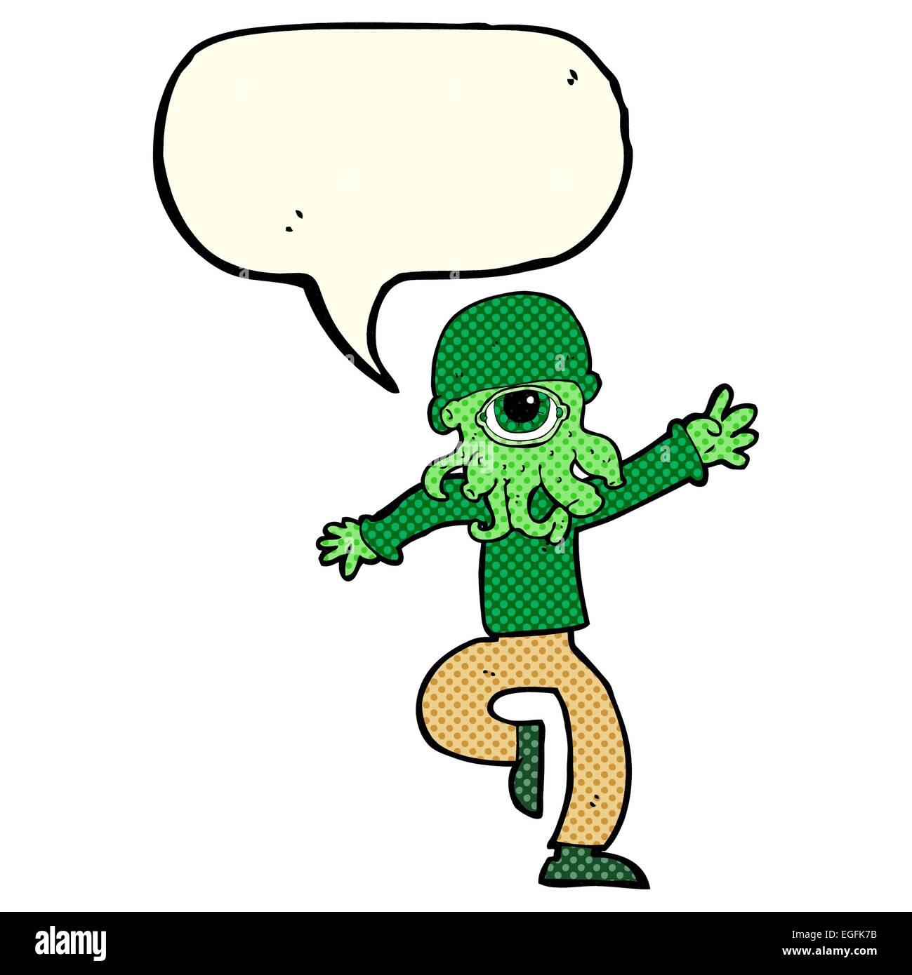 Cartoon monster man speech hi-res stock photography and images - Alamy