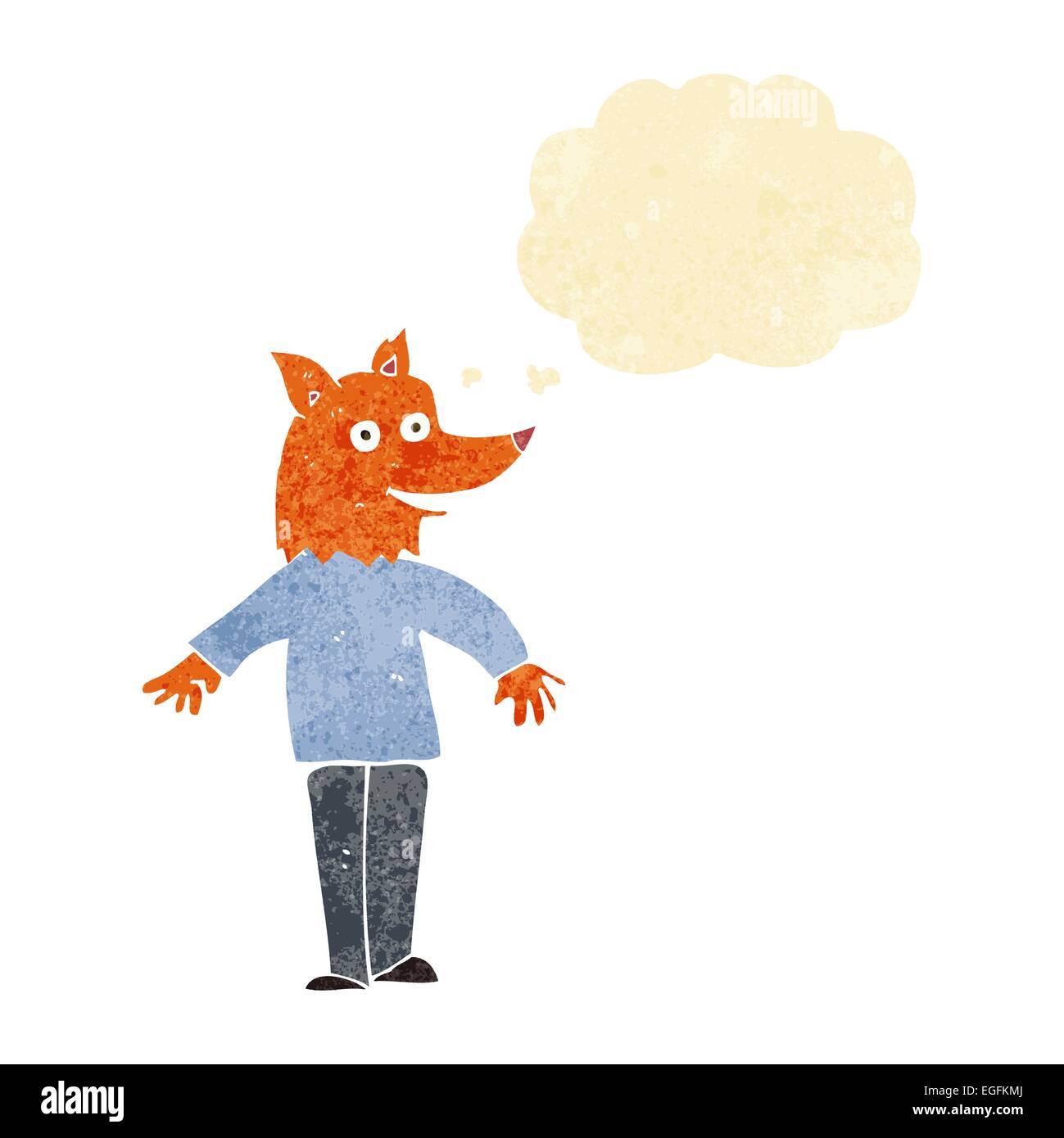 Cartoon friendly fox bubble hi-res stock photography and images - Alamy