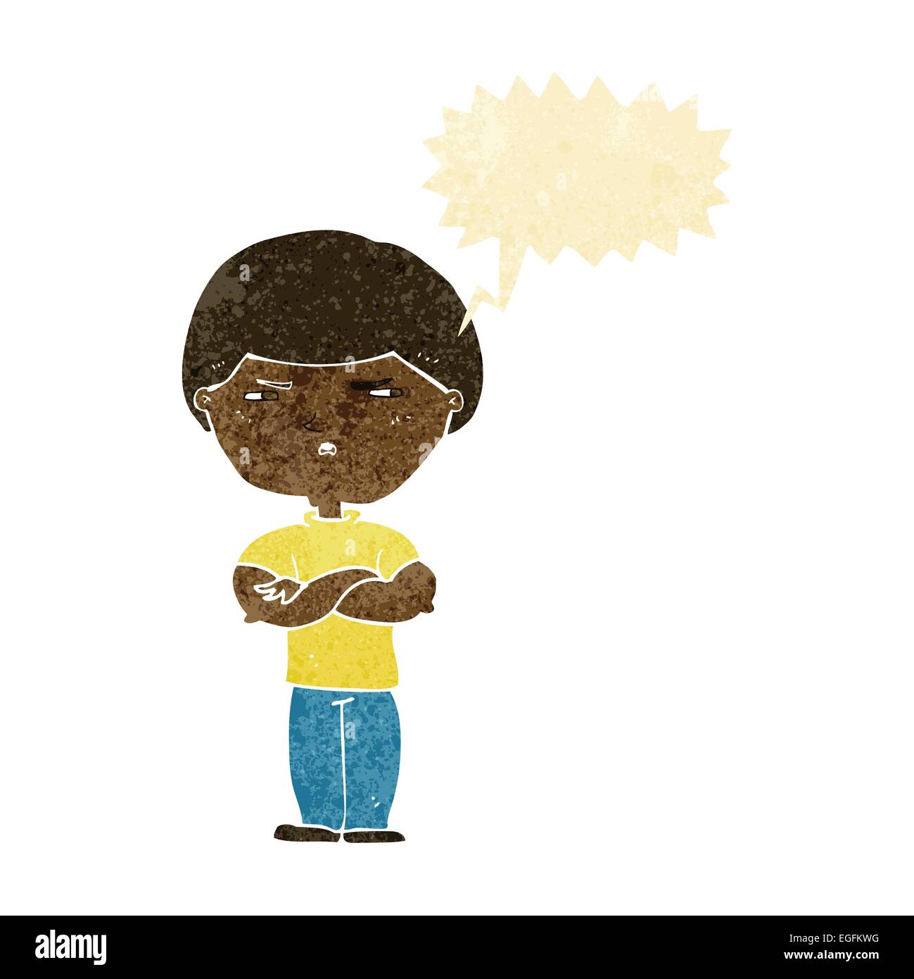 cartoon grumpy man with speech bubble Stock Vector Image & Art - Alamy