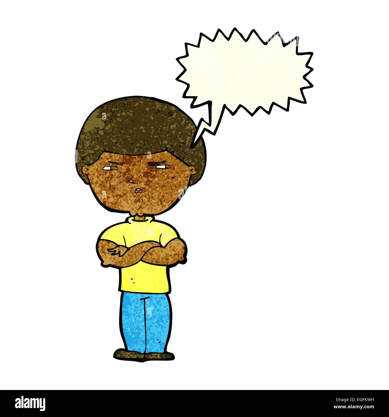 cartoon grumpy man with speech bubble Stock Vector Image & Art - Alamy