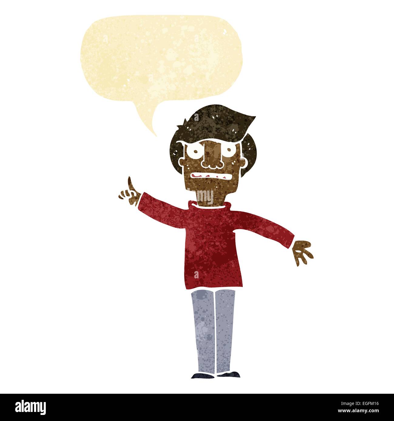 Cartoon man asking question bubble hi-res stock photography and images ...