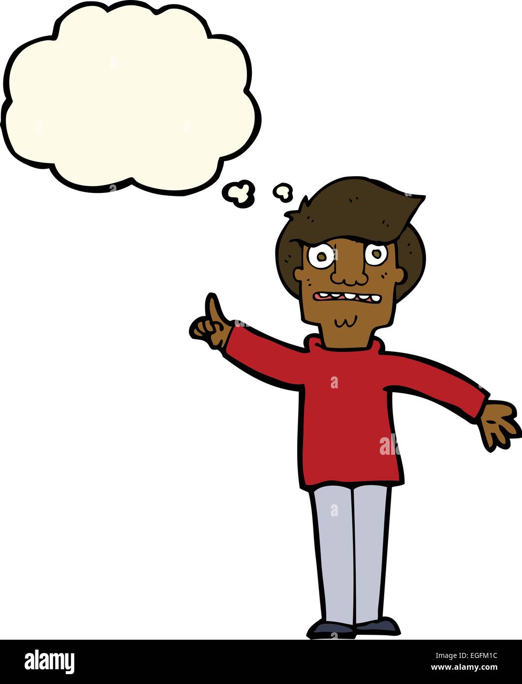 Cartoon man asking question bubble hi-res stock photography and images ...