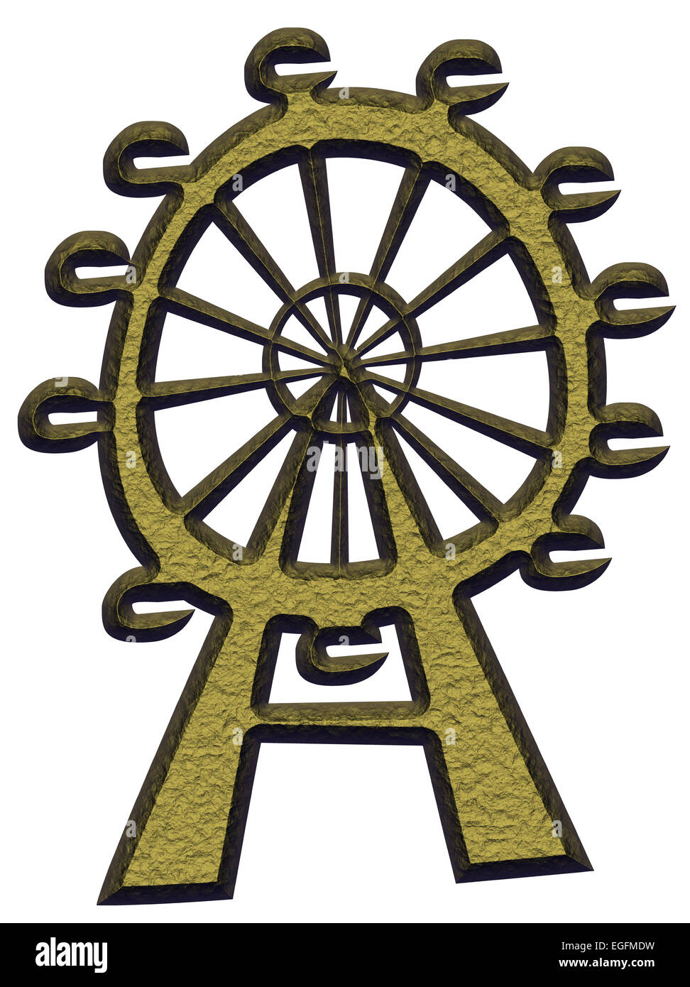 Fairground ferris wheel on Cut Out Stock Images & Pictures - Alamy